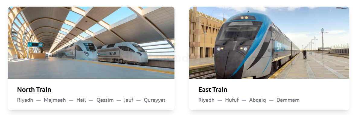 Saudi Railway Train Ticket Price List - 2025