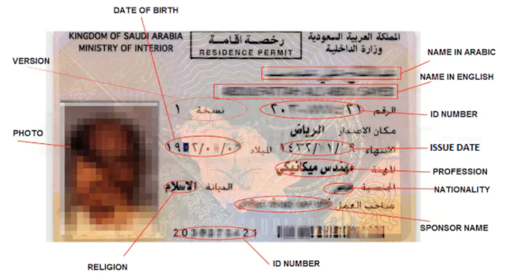 English Translation Of Saudi Iqama: How To Get It Online